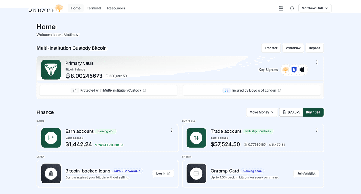 Onramp Finance — The Money Platform of the Future